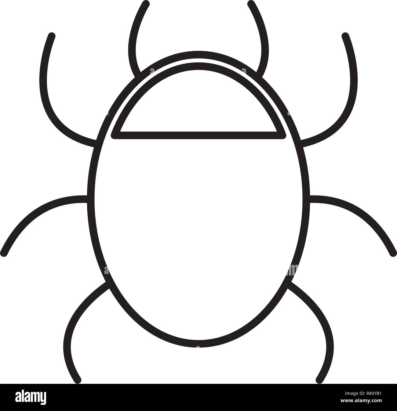 bug animal isolated icon vector illustration design Stock Vector Image ...