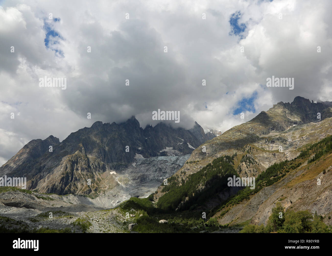 White Monte with snow in Italy on the Italian Alps Stock Photo - Alamy
