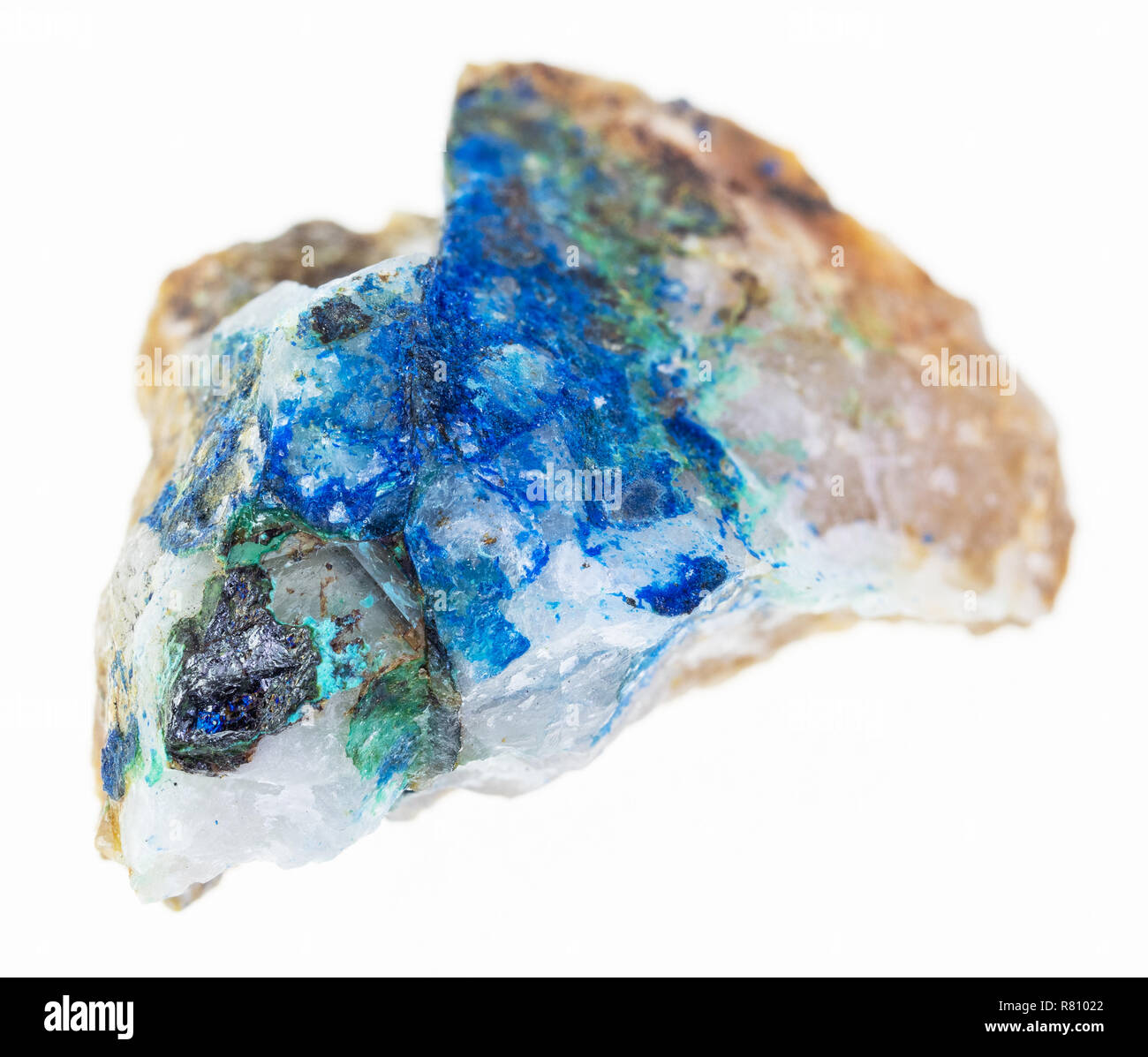 macro photography of natural mineral from geological collection ...