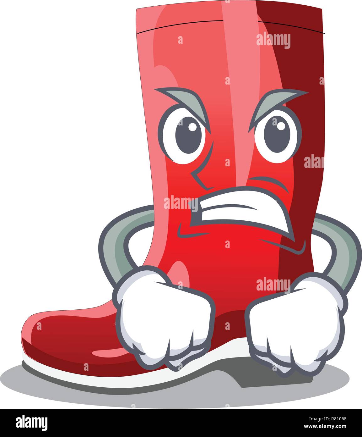 Angry narcissus with garden boots on character Stock Vector Image & Art ...