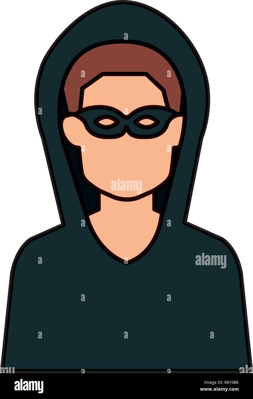hacker avatar character icon vector illustration design Stock Vector ...