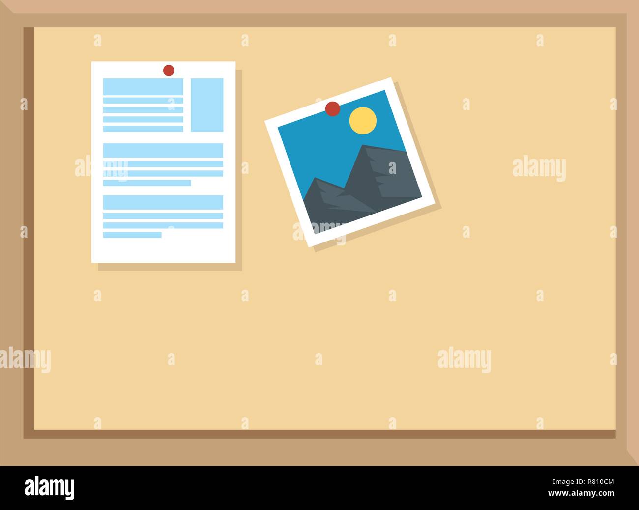 notes board isolated icon vector illustration design Stock Vector Image ...