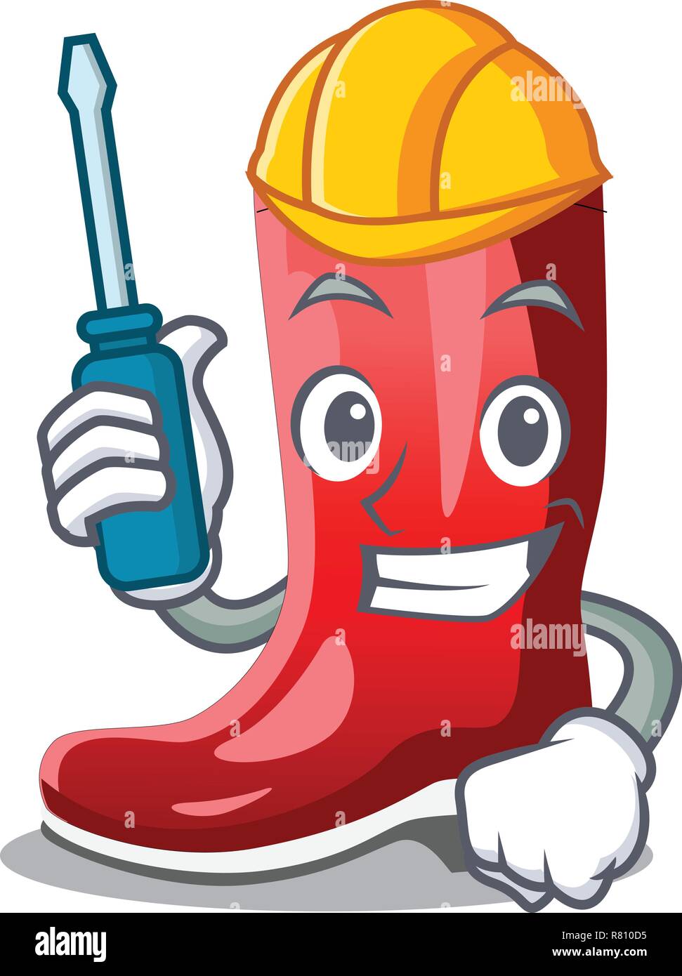 Automotive muddy farmer boots shape the cartoon Stock Vector Image ...