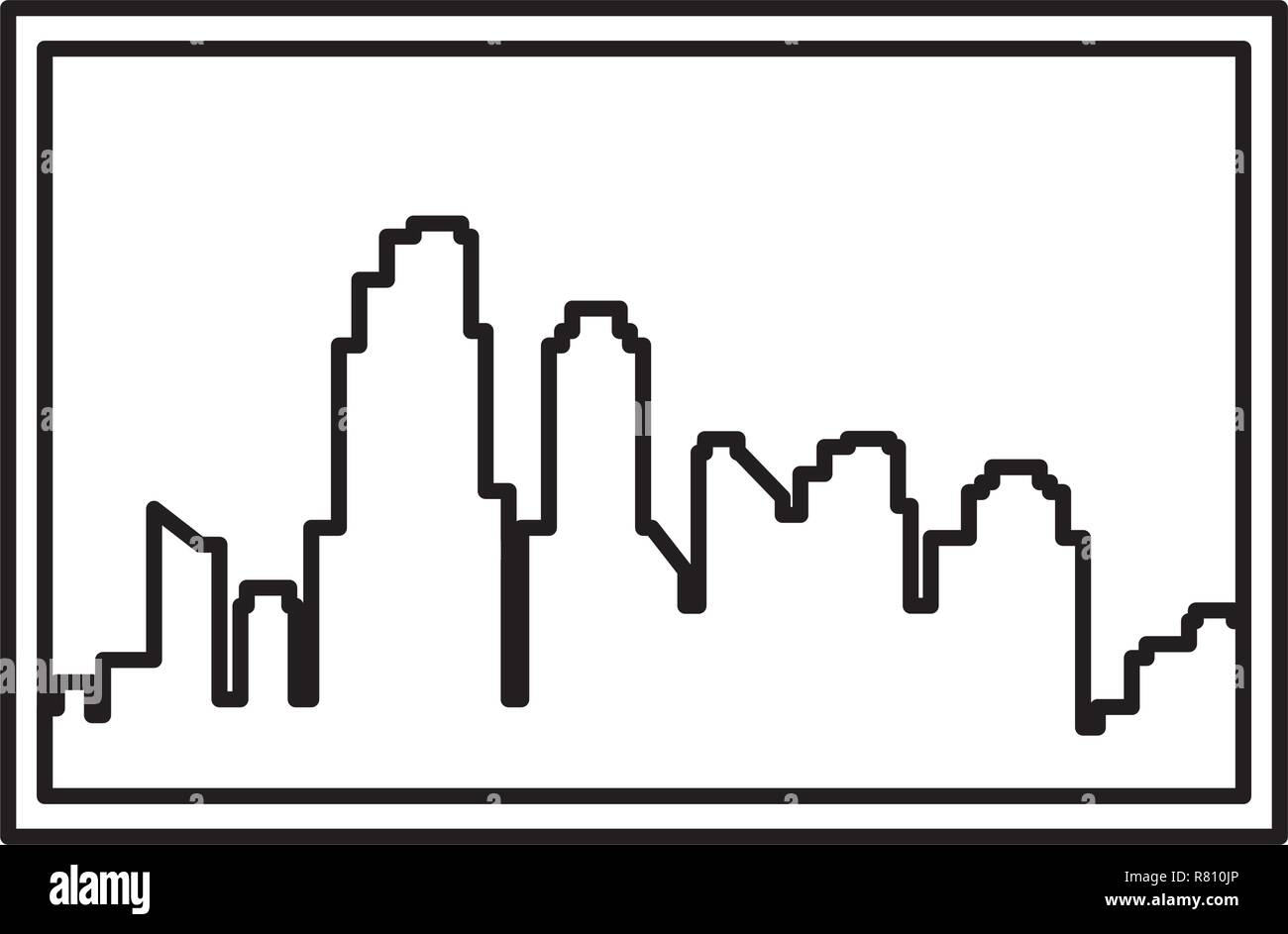 window with cityscape view vector illustration design Stock Vector ...