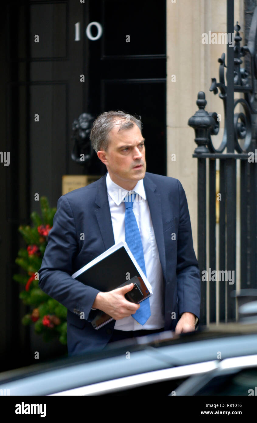 Julian Smith MP (Conservative Chief Whip) leaving Downing Street ...