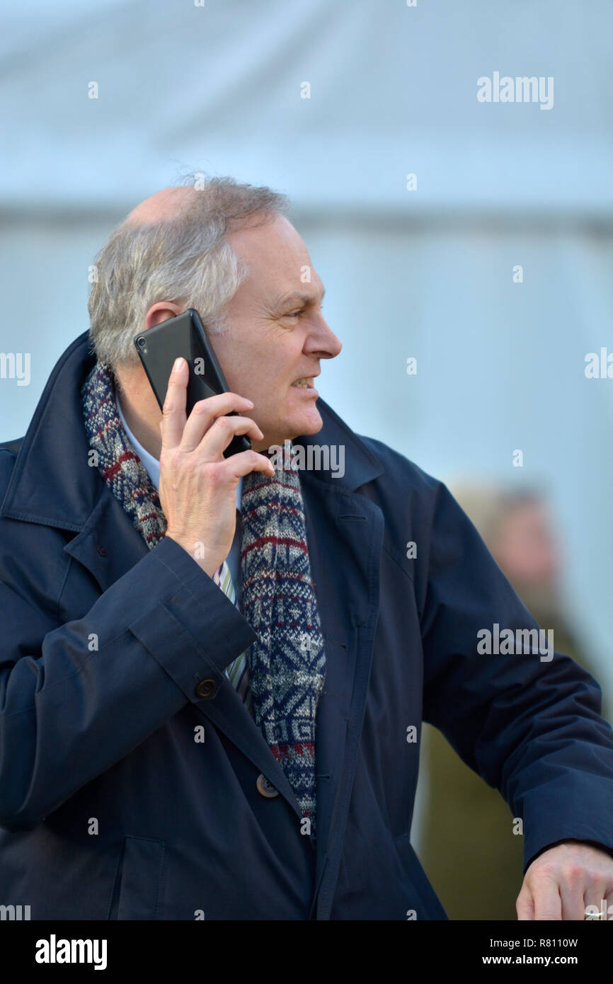 Stewart Jackson MP (Conservative, Peterborough) on his mobile phone ...