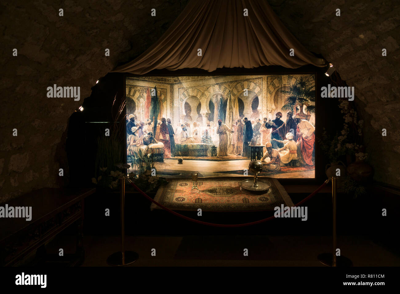 Painting of moorish Interior in Cordoba, of Al-Andalus living museum ...