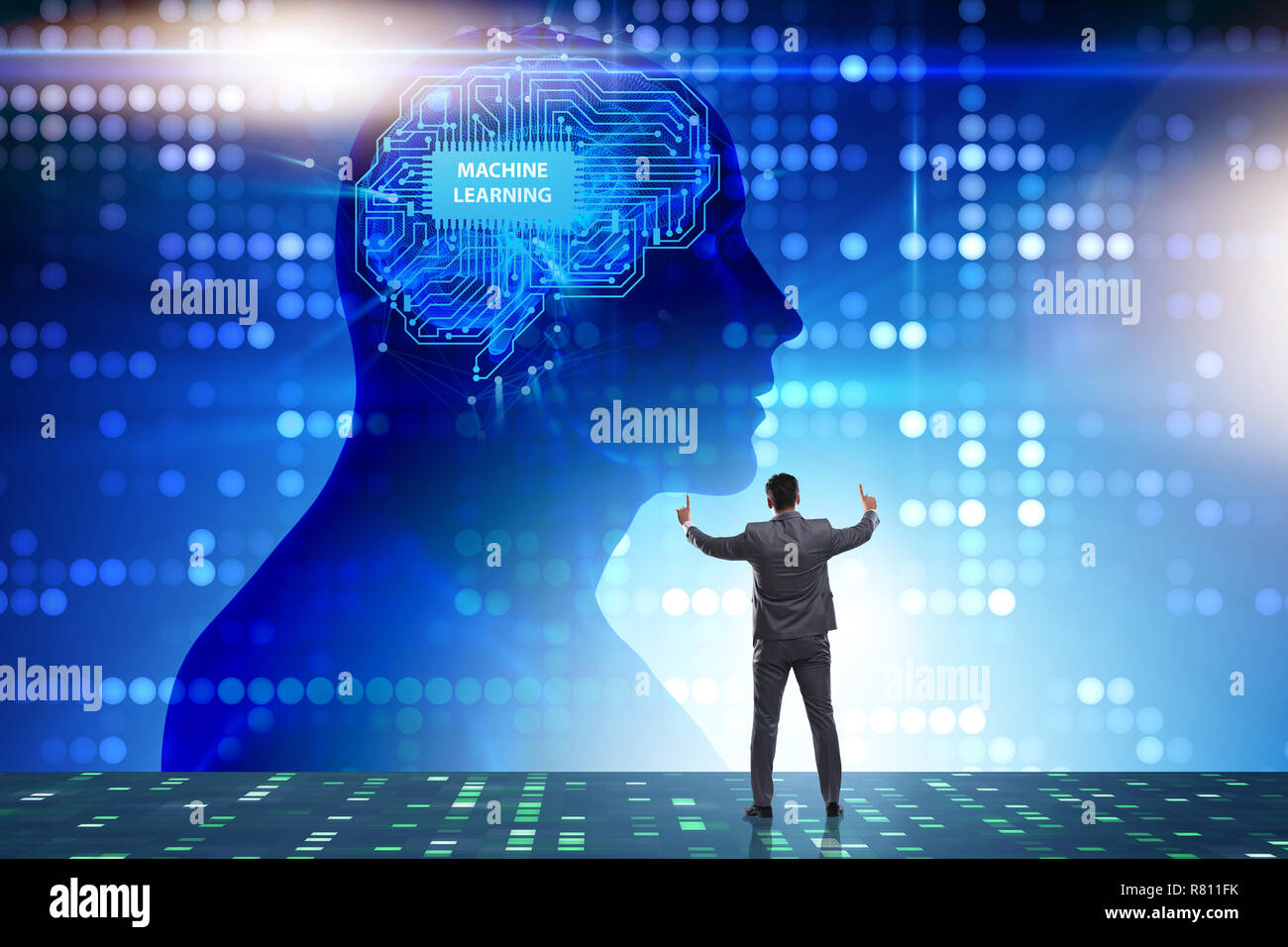 Machine learning concept as modern technology Stock Photo - Alamy