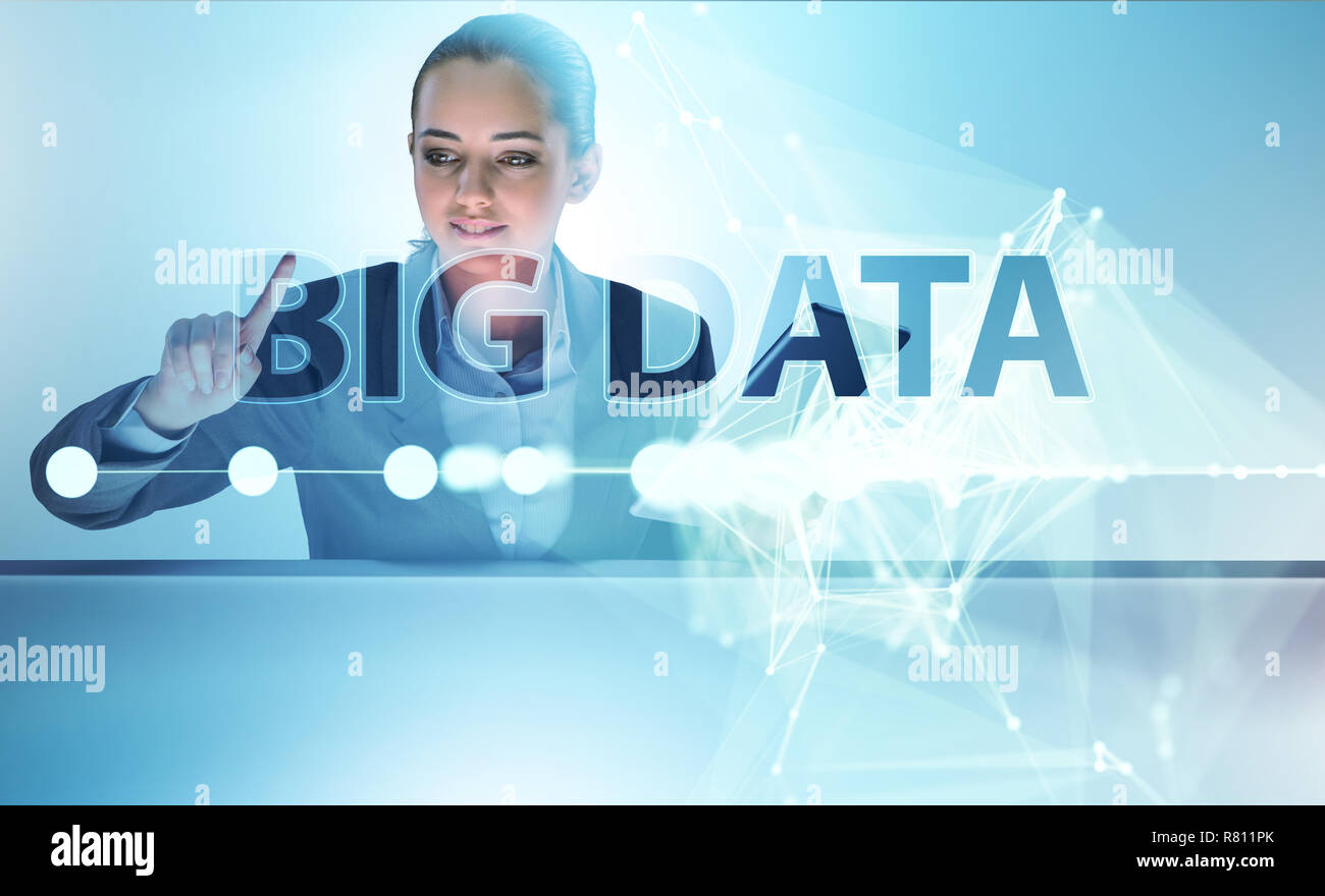 Big data concept with data mining analyst Stock Photo - Alamy