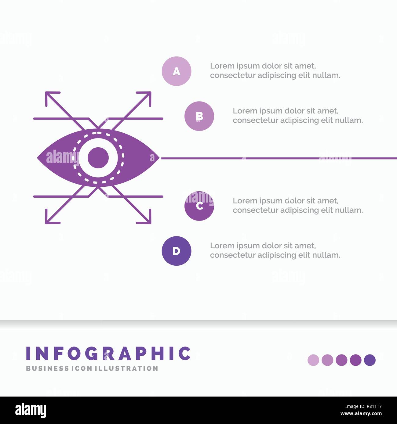 Infographic template design human eye hi-res stock photography and ...