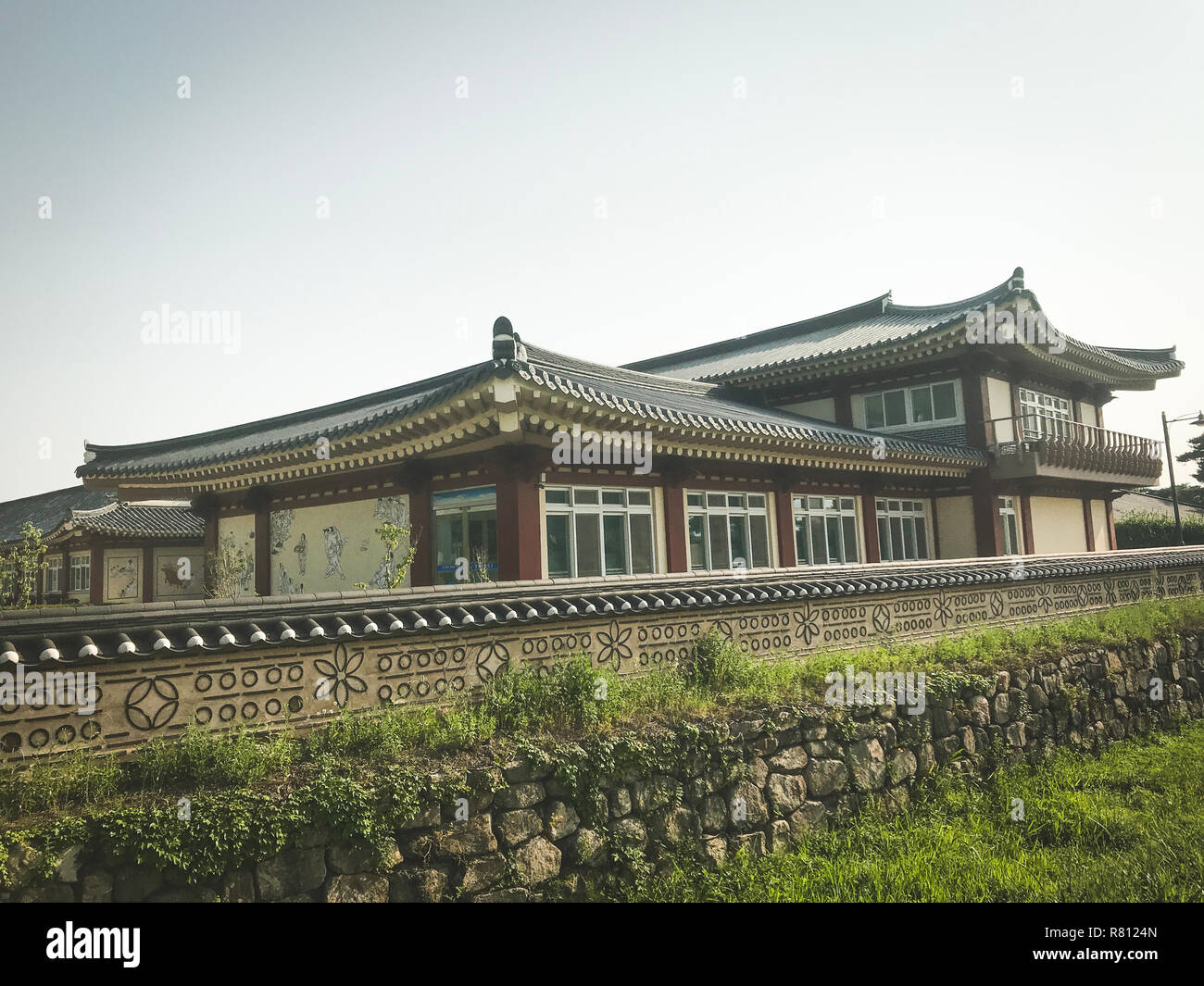 Asian house in the traditional korean village. South Korea Stock Photo ...
