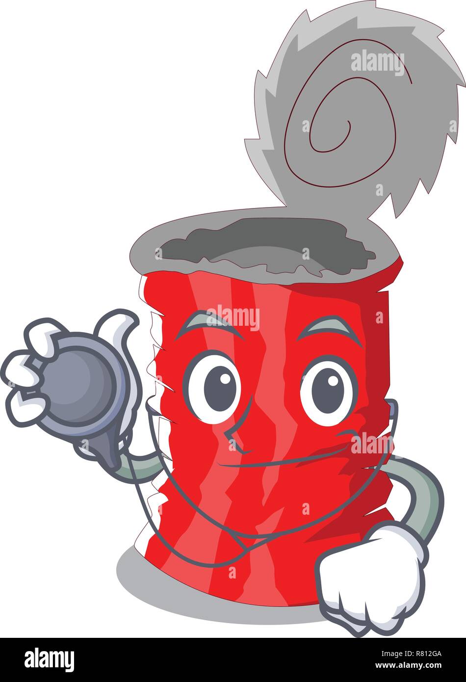 Doctor Tin can shape on a cartoon Stock Vector Image & Art - Alamy