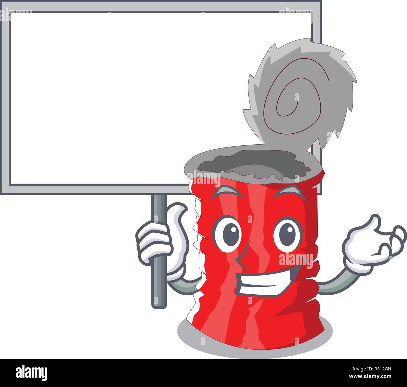 Bring board Tin can shape on a cartoon Stock Vector Image & Art - Alamy