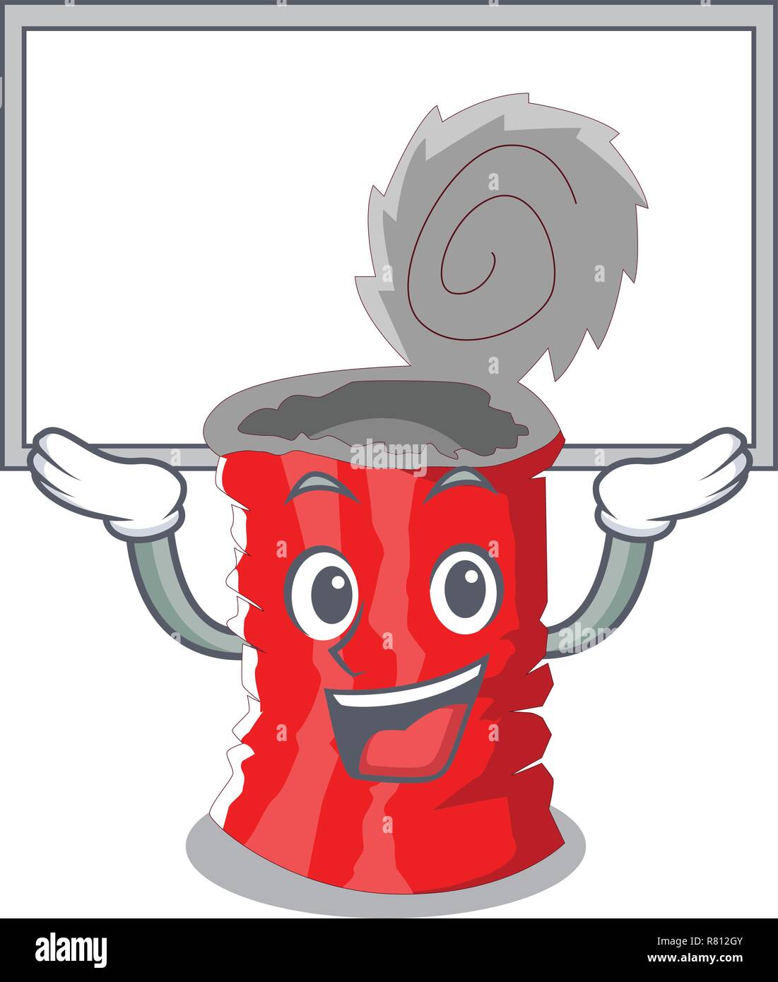 Up board Tin can shape on a cartoon Stock Vector Image & Art - Alamy