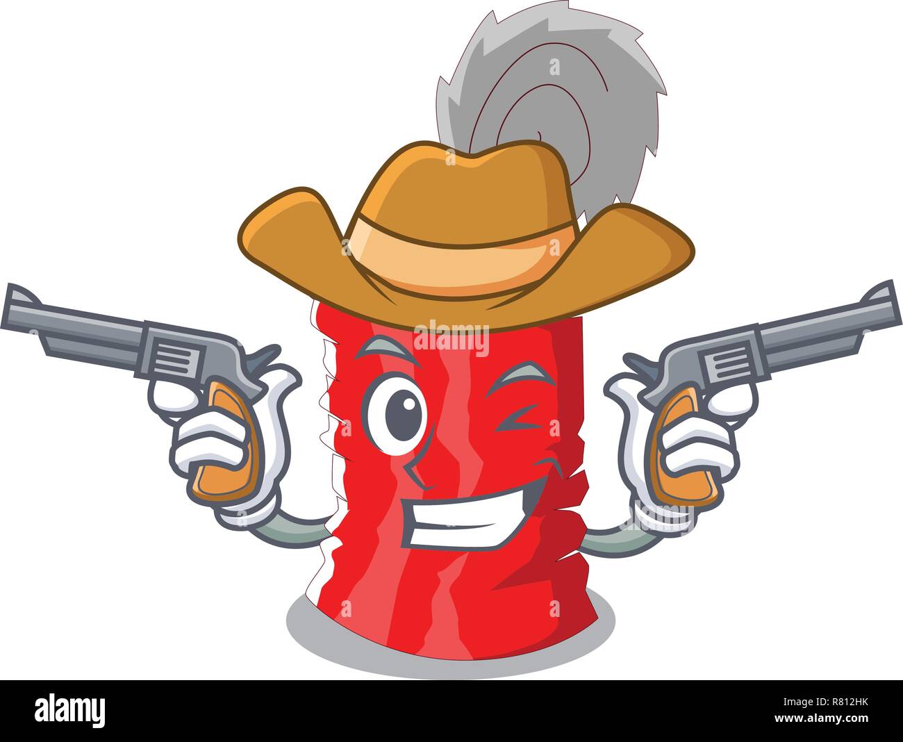 Cowboy Tin can shape on a cartoon Stock Vector Image & Art - Alamy
