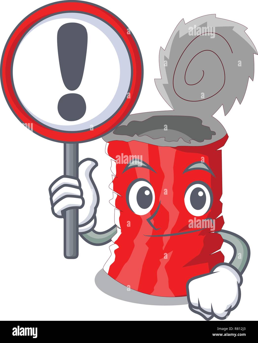 With sign Tin can shape on a cartoon Stock Vector Image & Art - Alamy