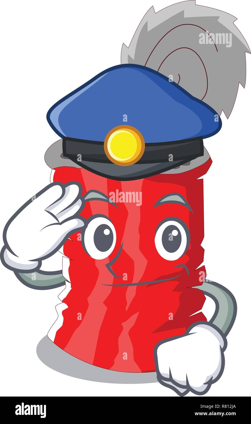 Police Tin can shape on a cartoon Stock Vector Image & Art - Alamy