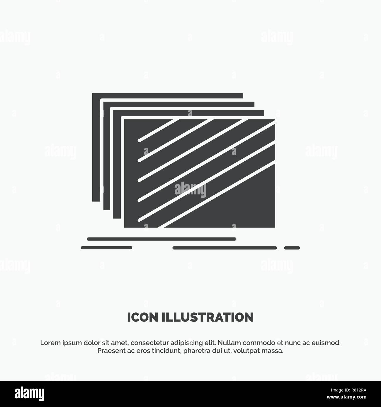 Design Layer Layout Texture Textures Icon Glyph Vector Gray Symbol For Ui And Ux Website