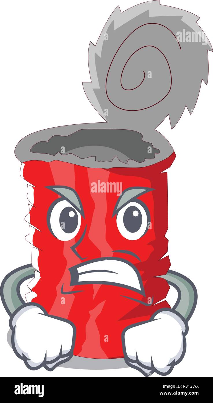 Angry set of metallic tin can cartoon Stock Vector Image & Art - Alamy