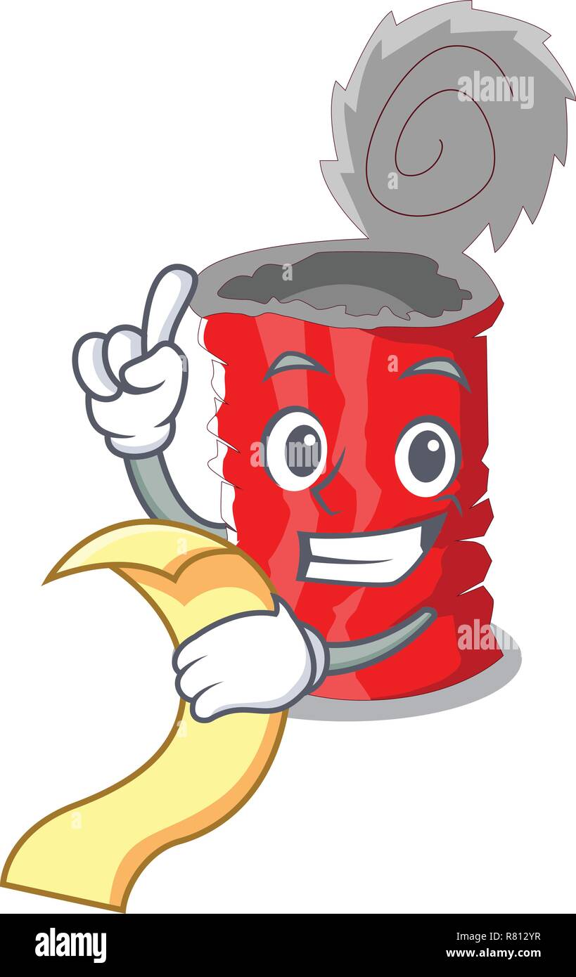 With menu set of metallic tin can cartoon Stock Vector Image & Art - Alamy