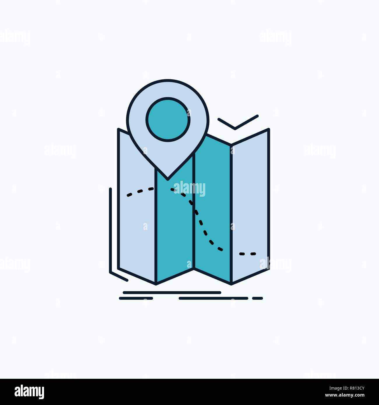 Green route arrow Stock Vector Images - Alamy