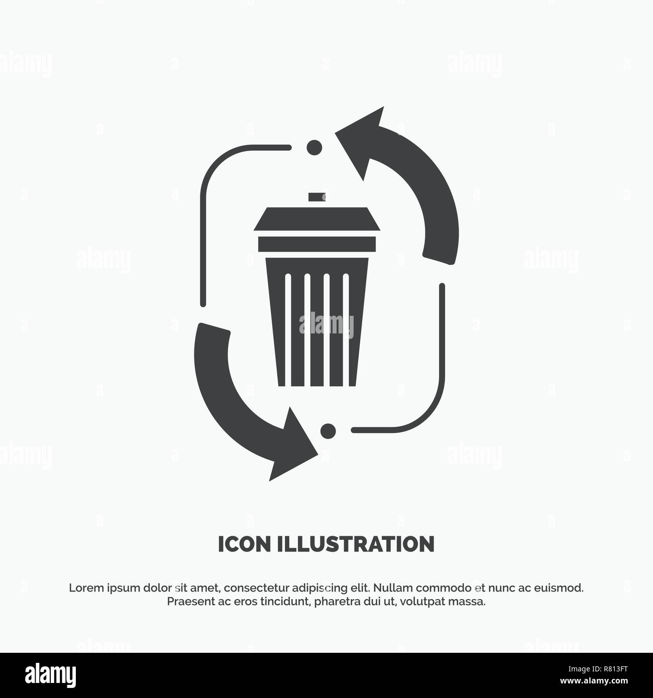 Disposal symbol Stock Vector Images - Alamy