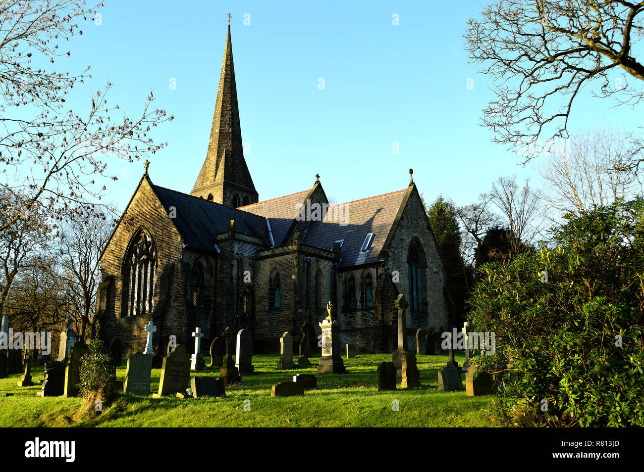 Christ Church Friezland in Oldham Stock Photo - Alamy