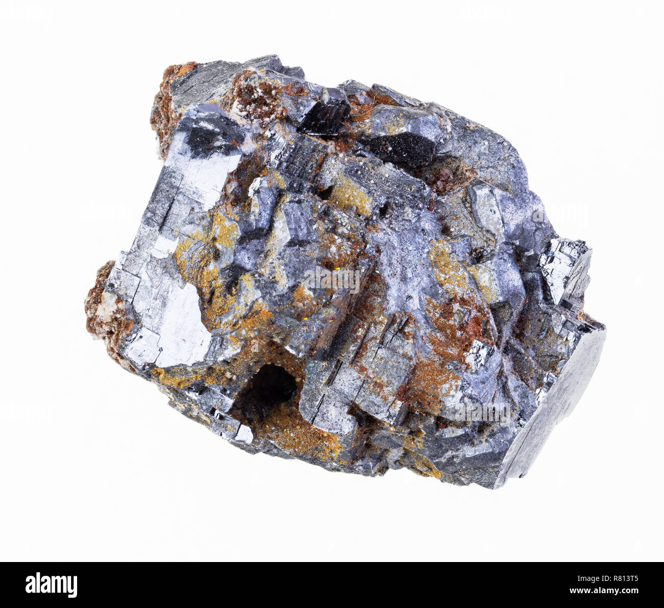 macro photography of natural mineral from geological collection - rough ...