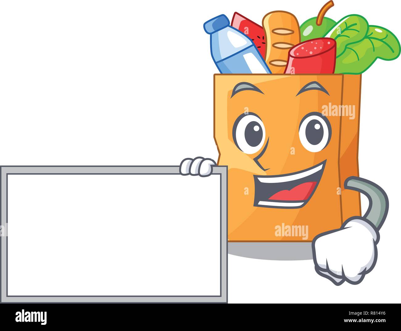 With board food bag package of shape cartoon Stock Vector Image & Art ...