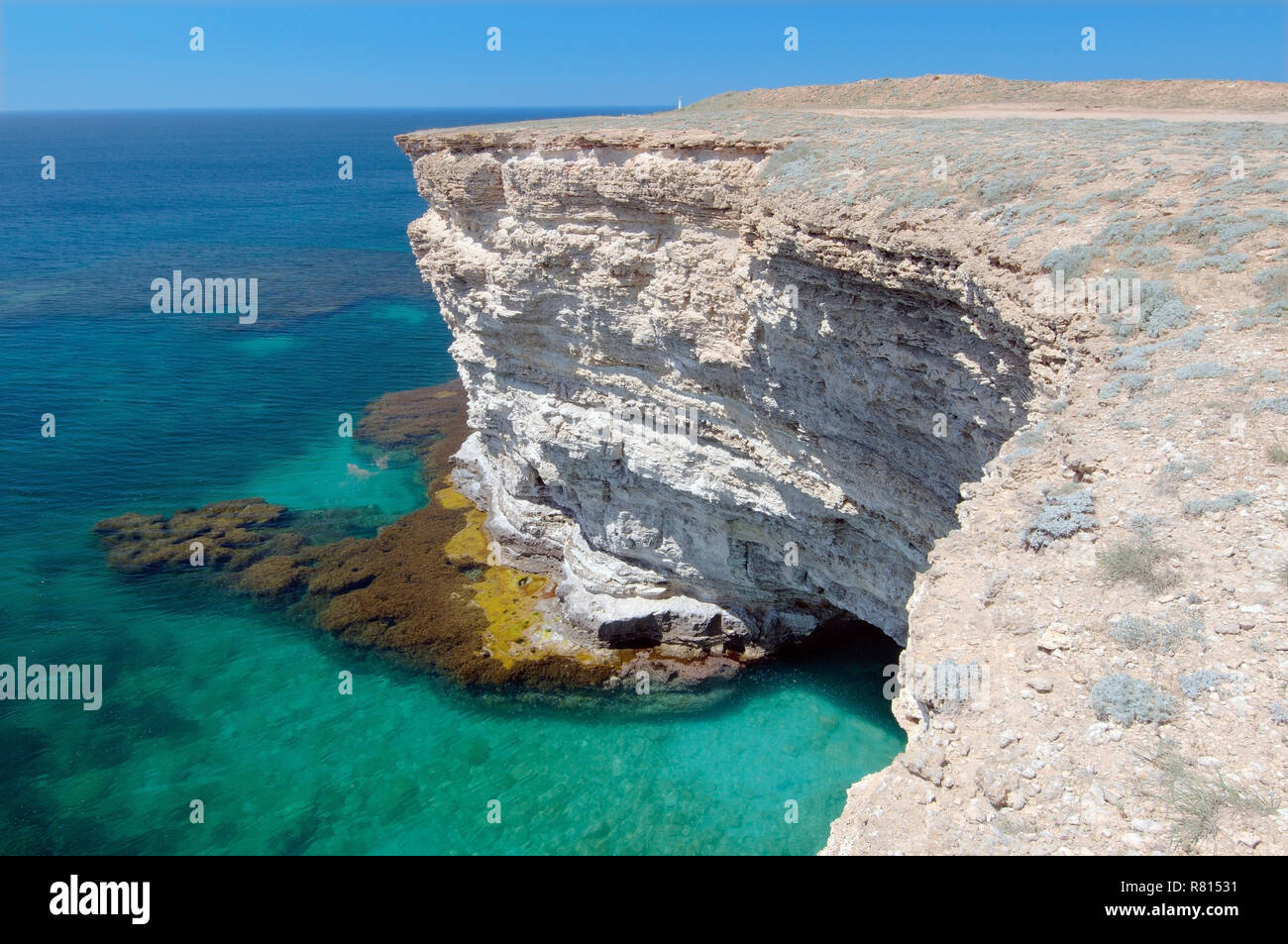 Cliffs, coastline, Tarhankut Cape, Crimea, Ukraine Stock Photo - Alamy