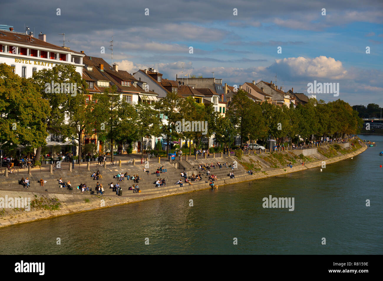 Promenade rhine basel switzerland europe hi-res stock photography and ...