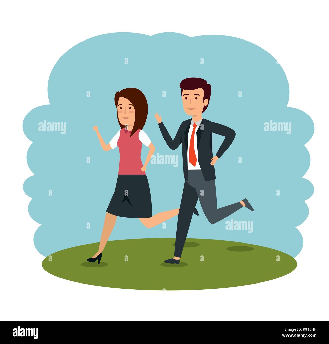 businesspeople teamwork professional cooperation plan Stock Vector ...