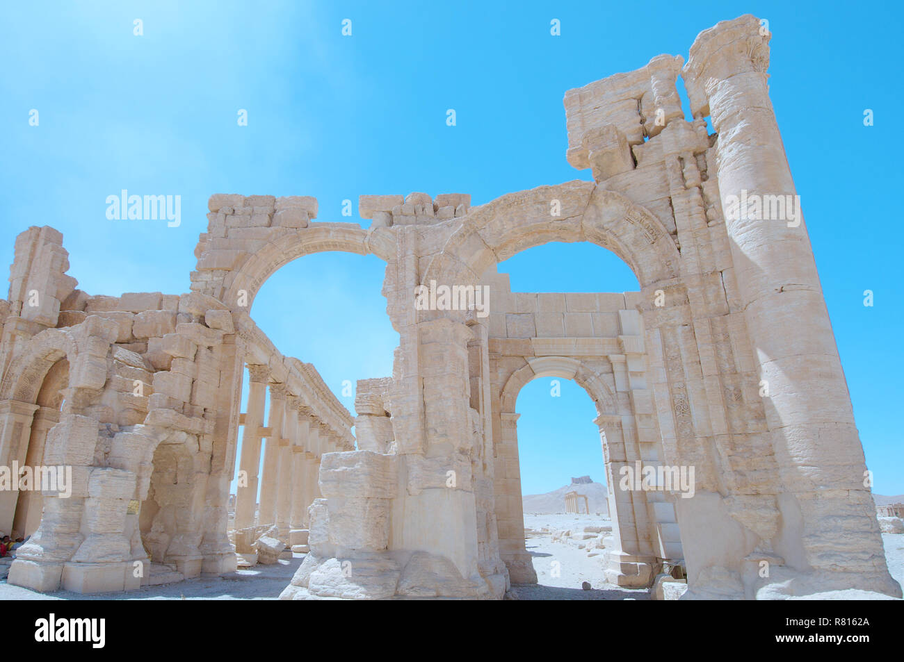 The ruins of the ancient city of Palmyra, Tadmur, Palmyra District ...