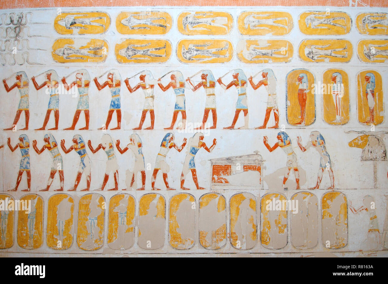 Interior view, royal tomb of Ramesses IV, Tomb KV2, Thebes, Luxor ...