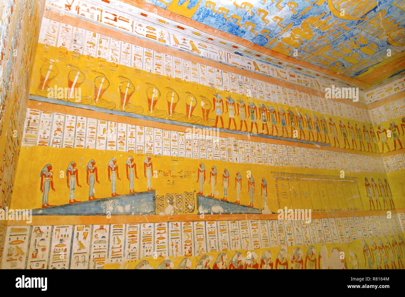 The royal tomb of Ramesses IV, KV2, inside, Valley of the Kings, Luxor ...