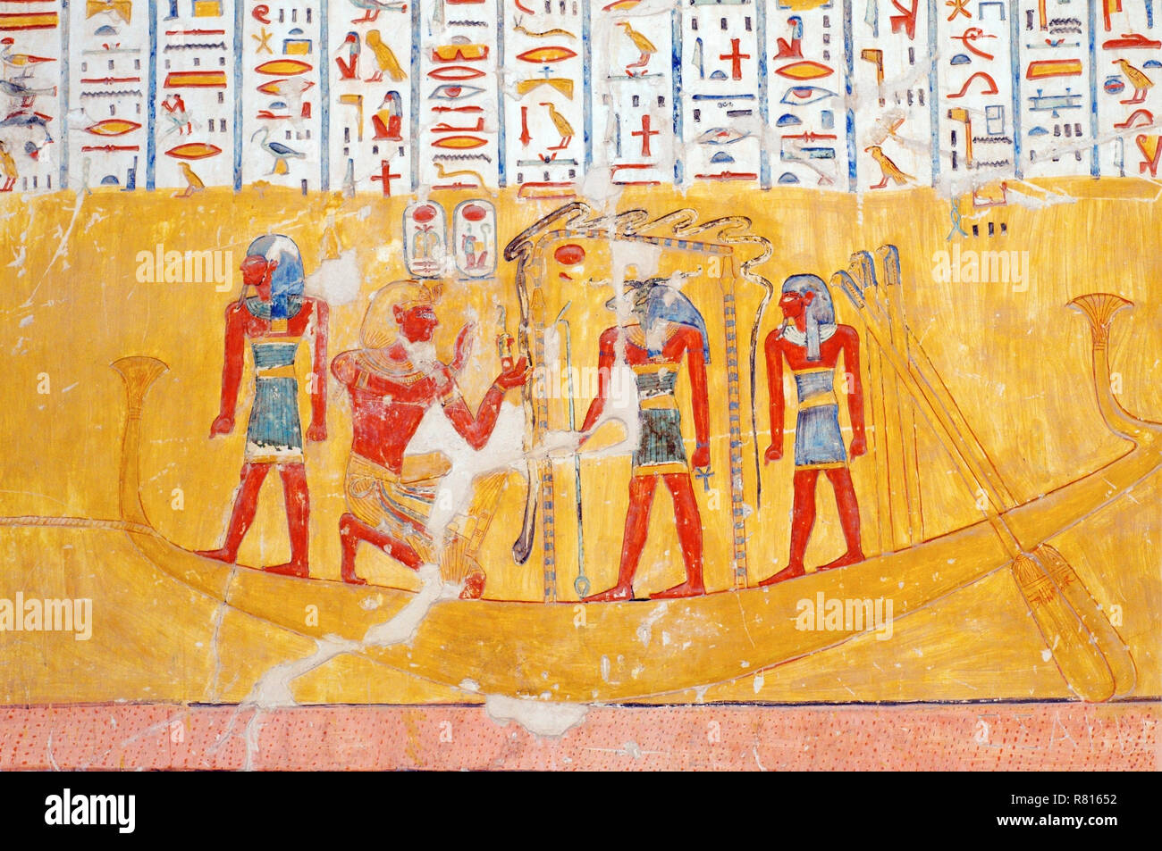 Interior, royal tomb of Ramesses IV, Tomb KV2, Valley of the Kings ...