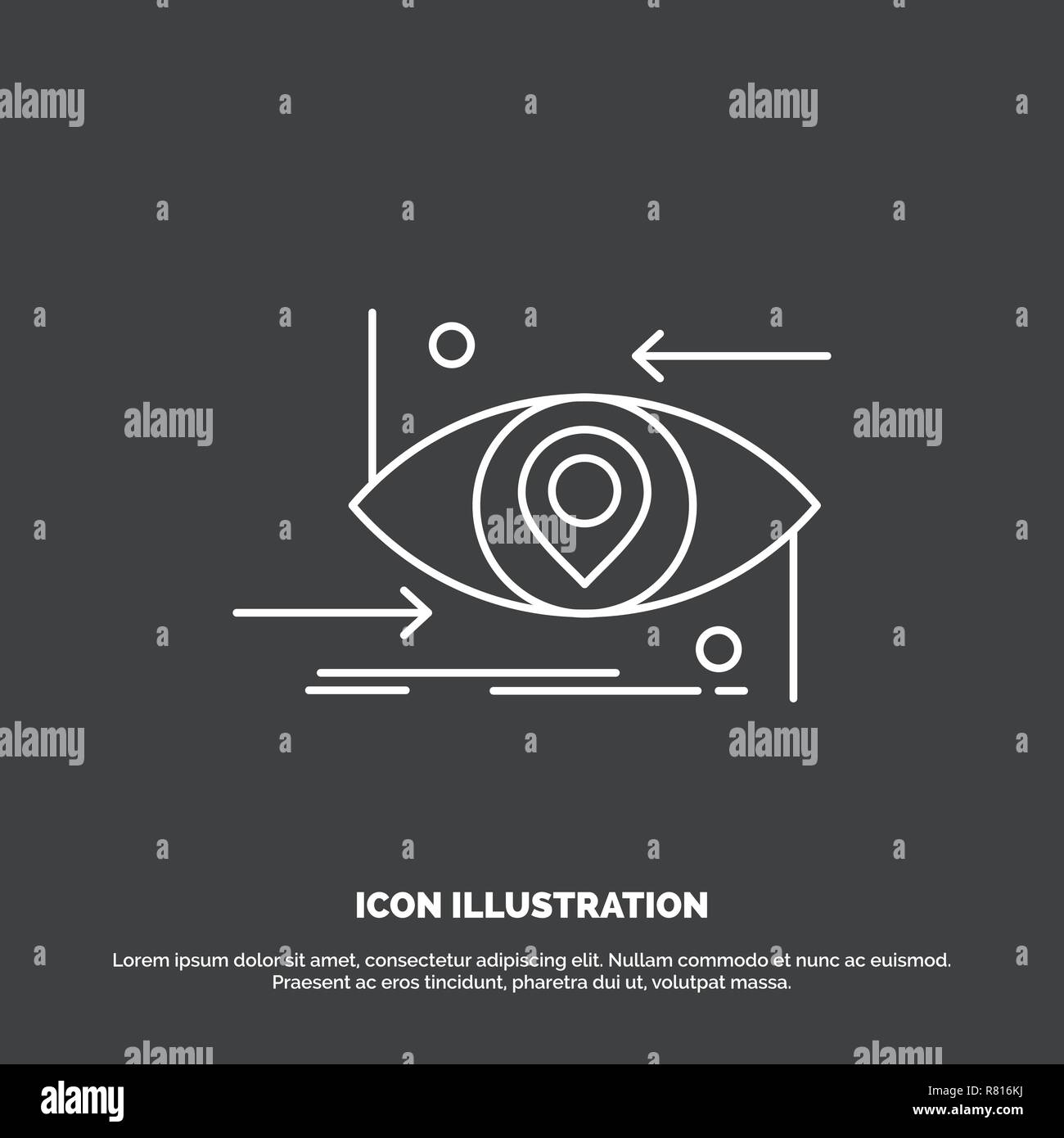 Iris scan symbol Stock Vector Images - Alamy