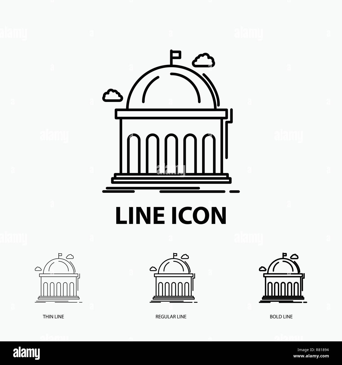 University icon Stock Vector Images - Alamy