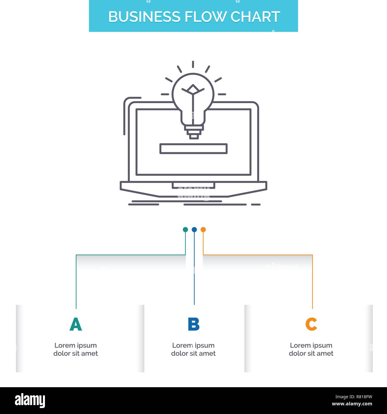 Laptop flow chart Stock Vector Images - Alamy