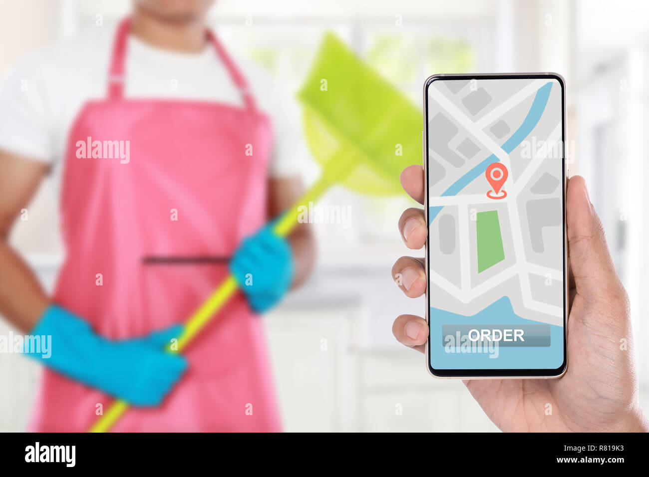 Cleaning map hi-res stock photography and images - Alamy