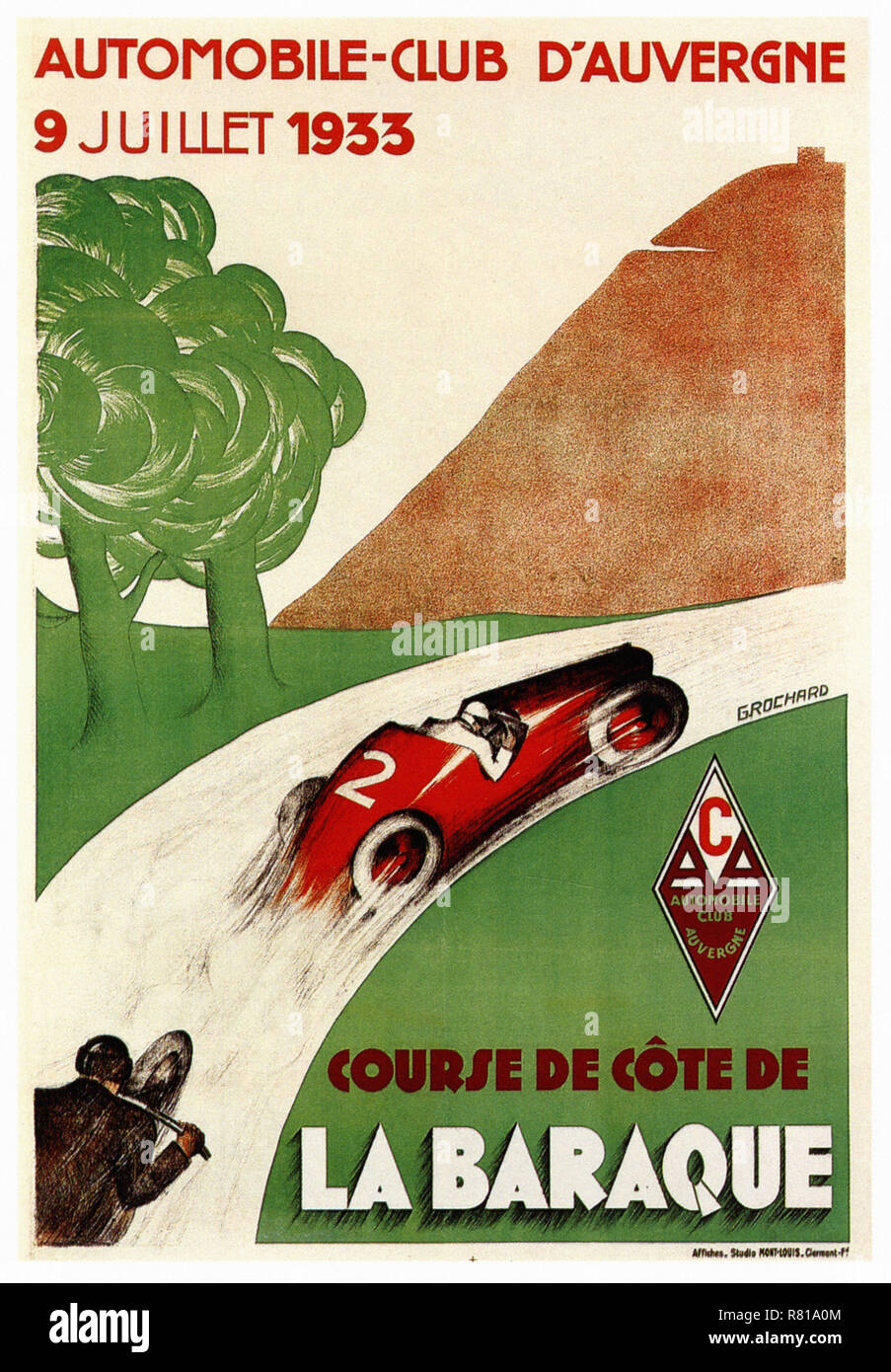 Vintage car racing poster hi-res stock photography and images - Alamy