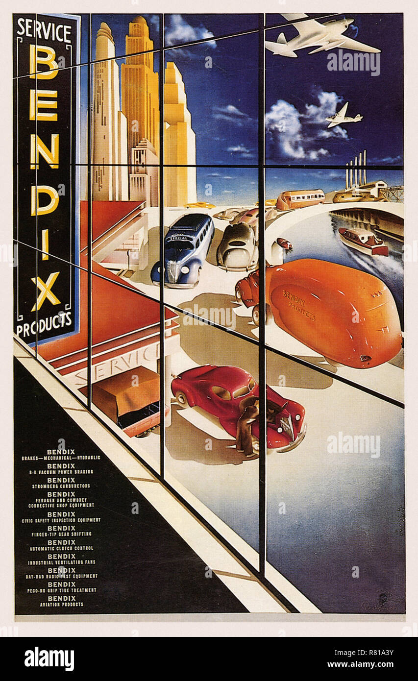 The World According To Bendix Products - Vintage car's advertising ...