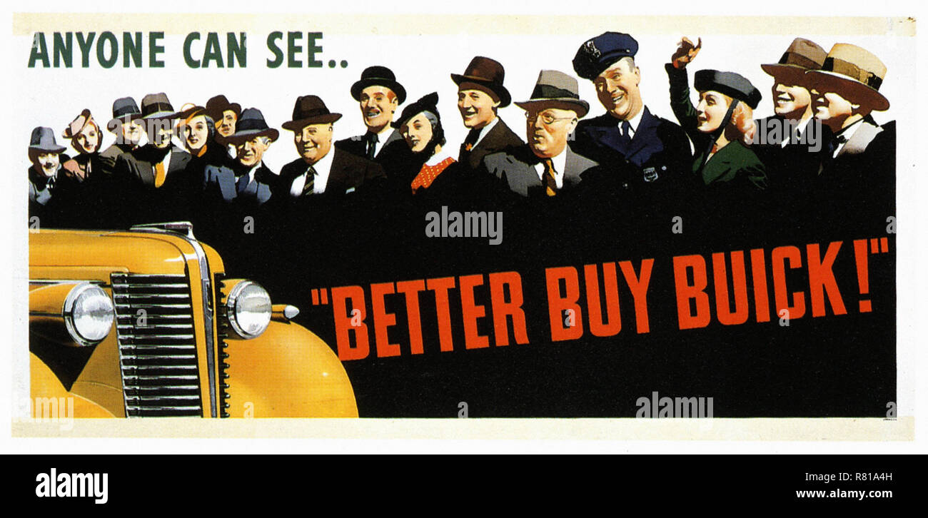 Anyone can see "Better Buy Buick!" - Vintage car's advertising poster ...