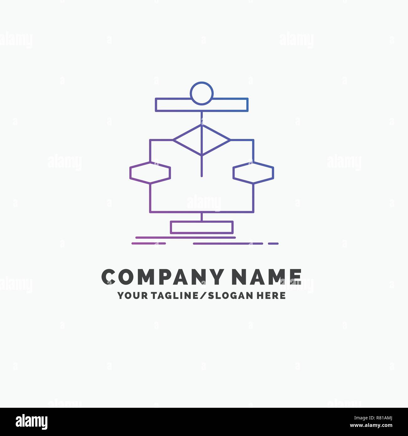 Abstract flowchart diagram computer program Stock Vector Images - Alamy