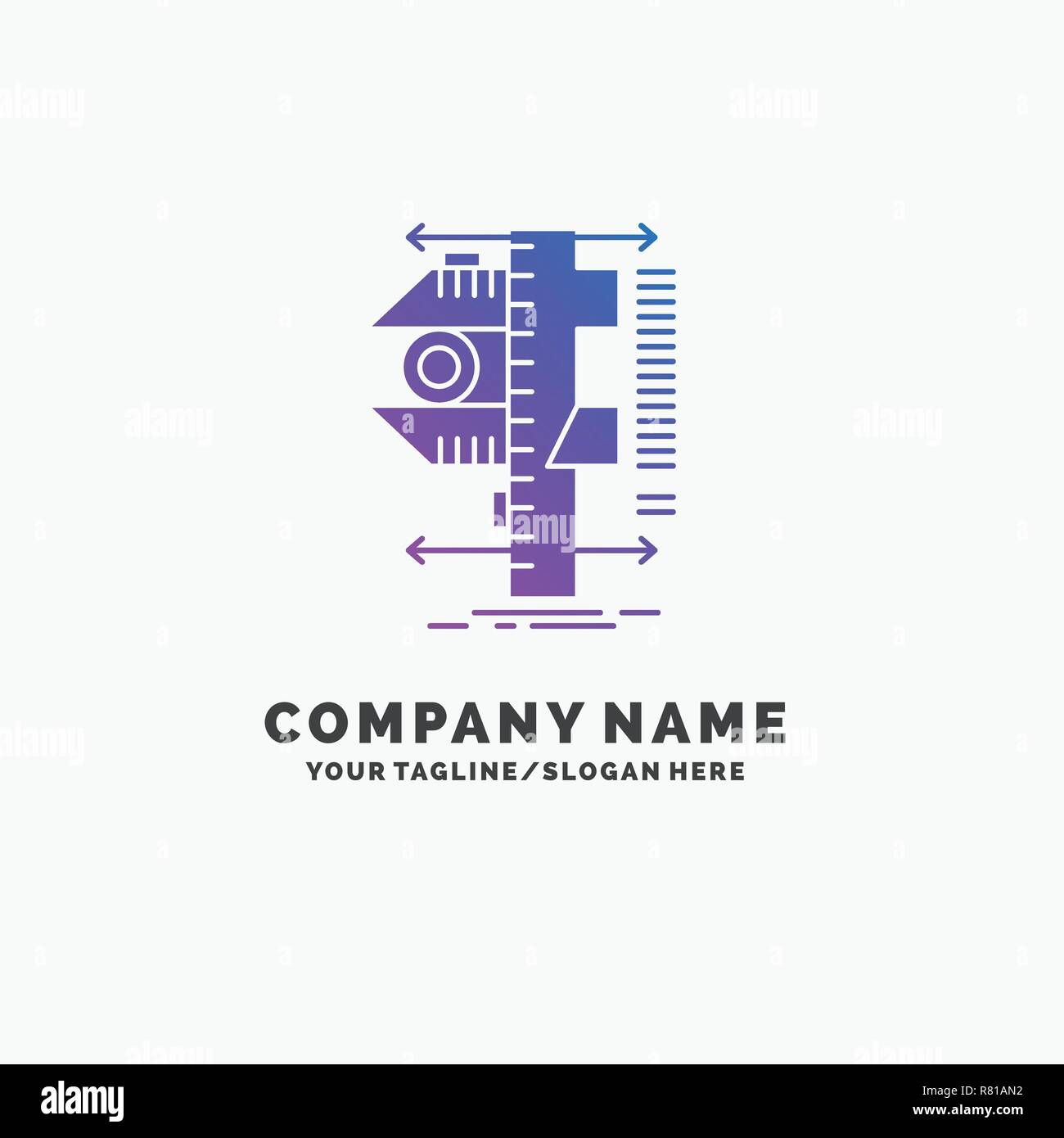 Calipers technical drawing Stock Vector Images - Alamy