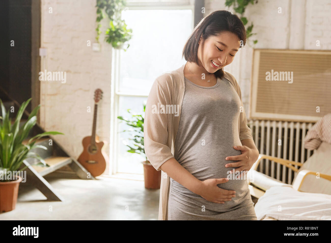 Pregnant women to family life Stock Photo - Alamy