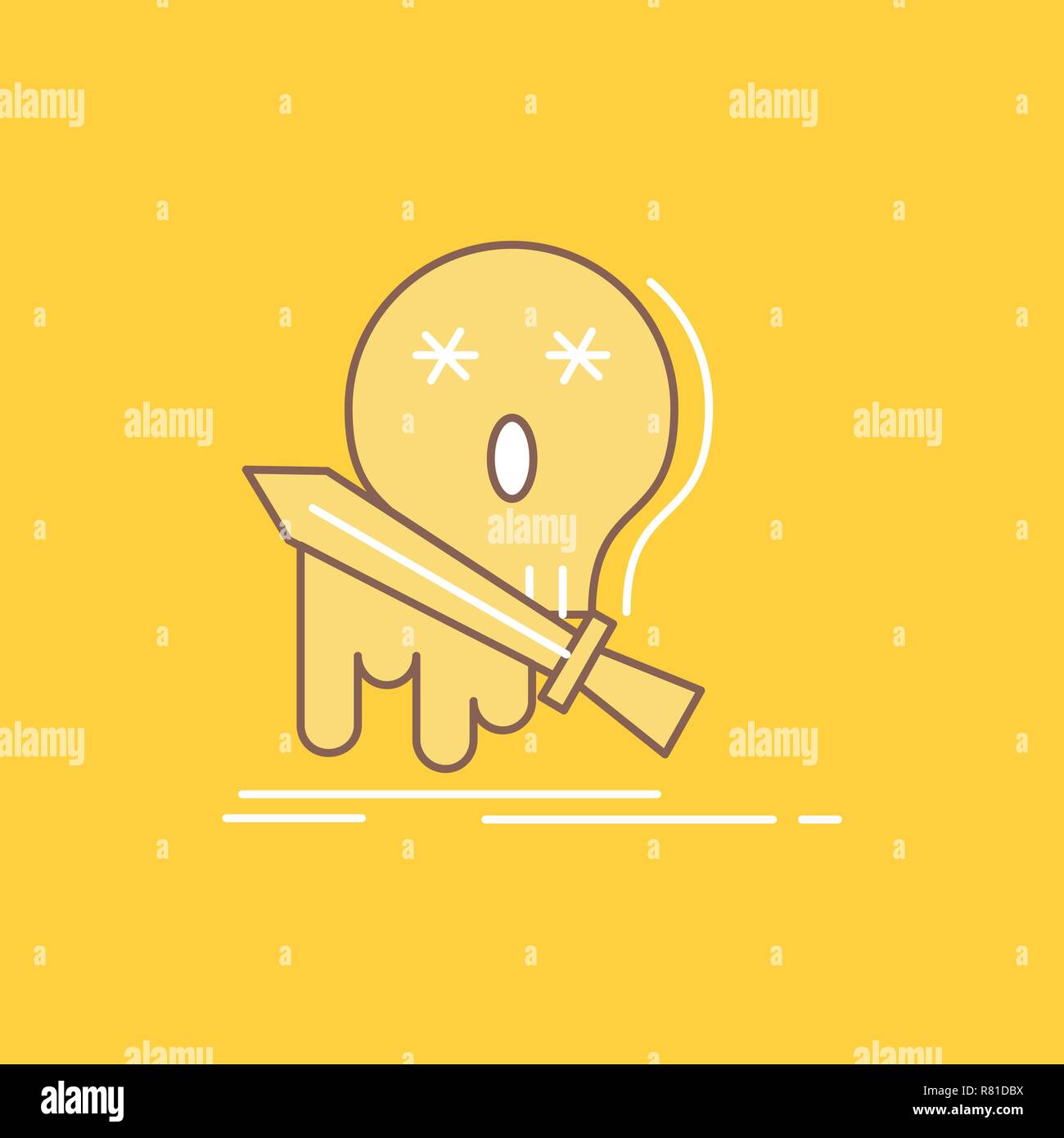 Yellow warning sign at sea Stock Vector Images - Alamy