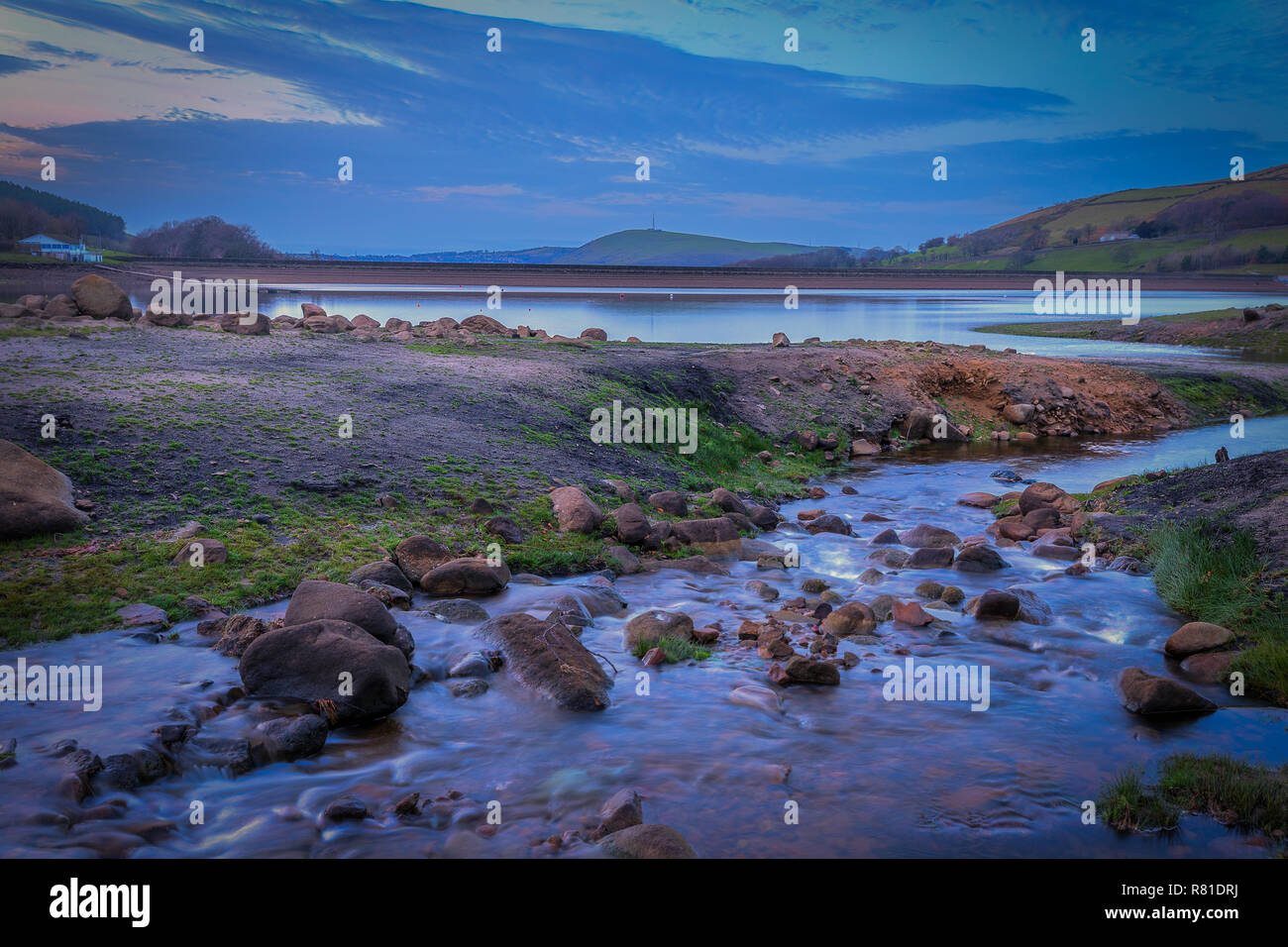Early Evening at Dove Stone Reservoir Stock Photo - Alamy