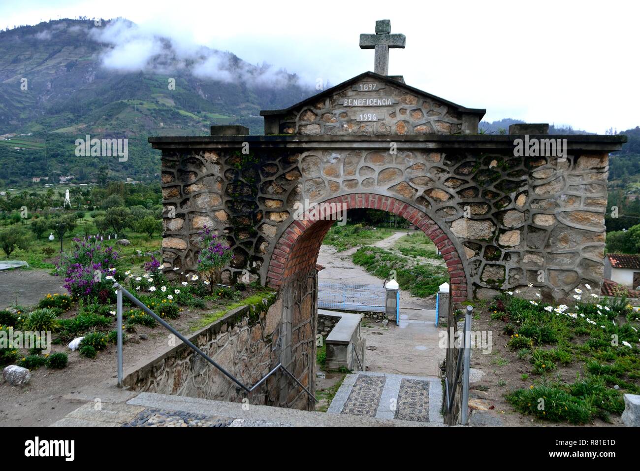 Cemetery - Old Yungay where an earthquake and landslide buried 25,000 ...