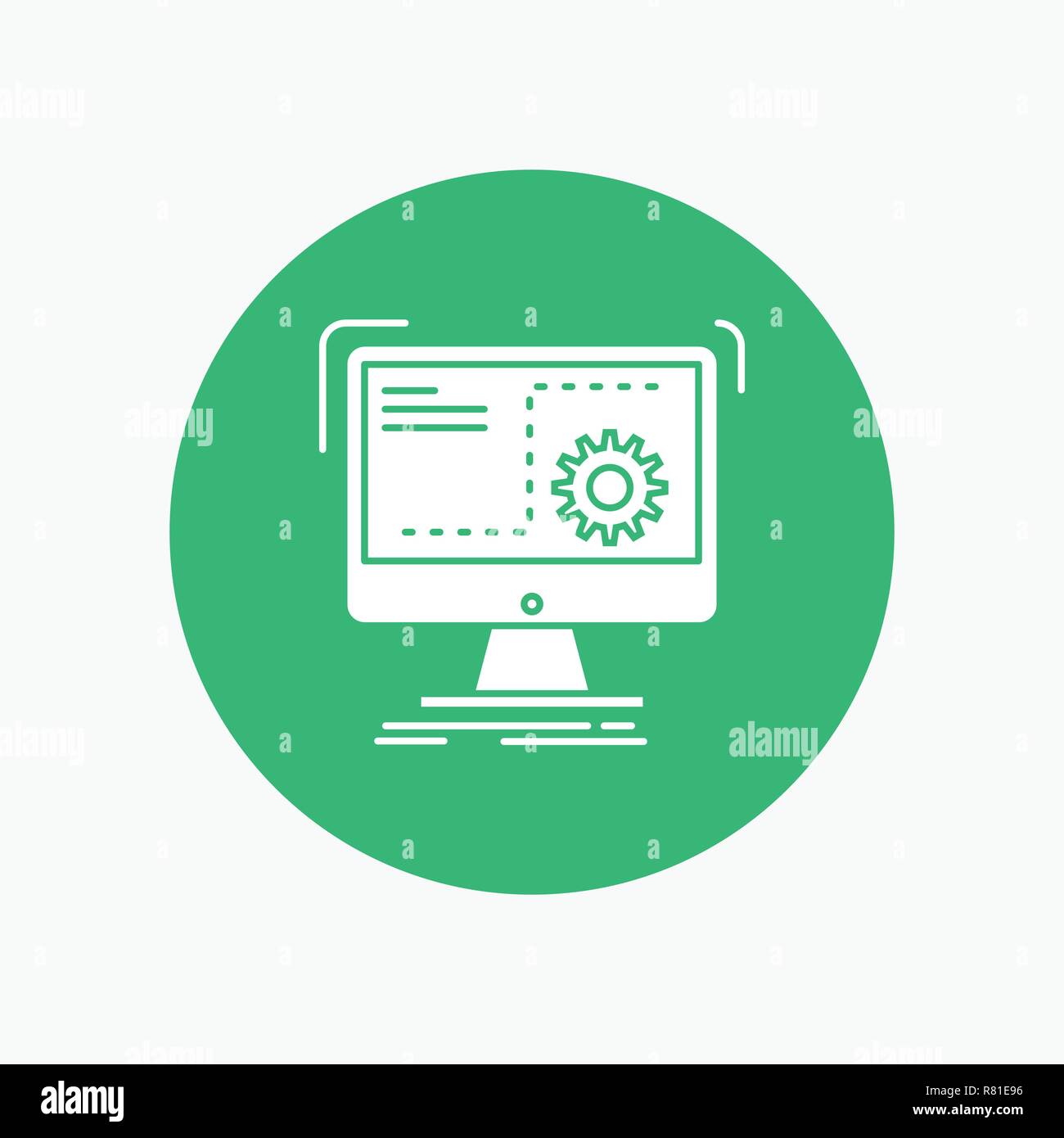 Command, computer, function, process, progress White Glyph Icon in ... Command, computer, function, process, progress White Glyph Icon in ...